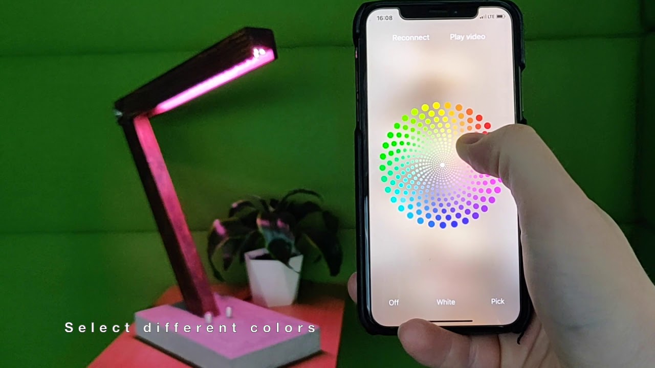 DIY Smart Lamp with RGB led lighting - YouTube
