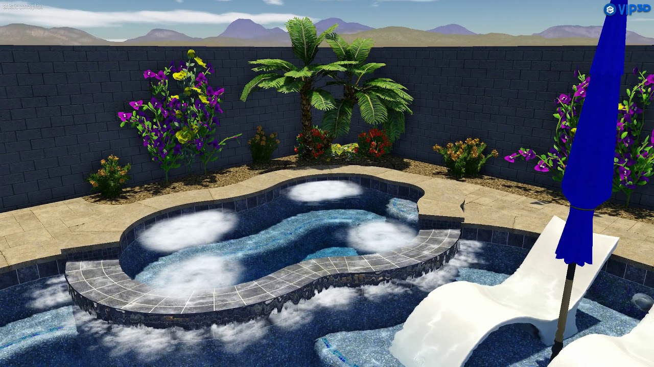 Schultz Final Rendering- Thunderbird Pools and Spas - YouTube