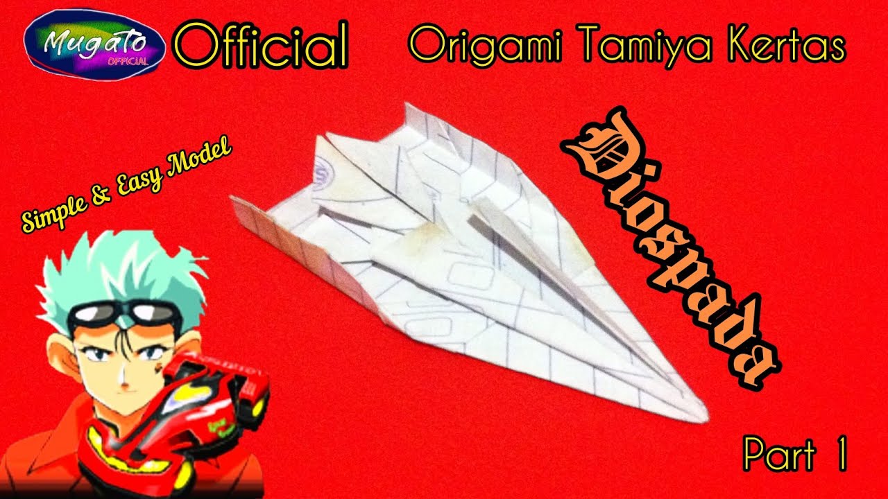 cara membuat tamiya kertas model diospada | origami tamiya - YouTube