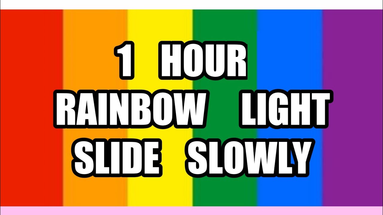 Rainbow screen for your monitor and projector [ Slide Slowly ] - YouTube