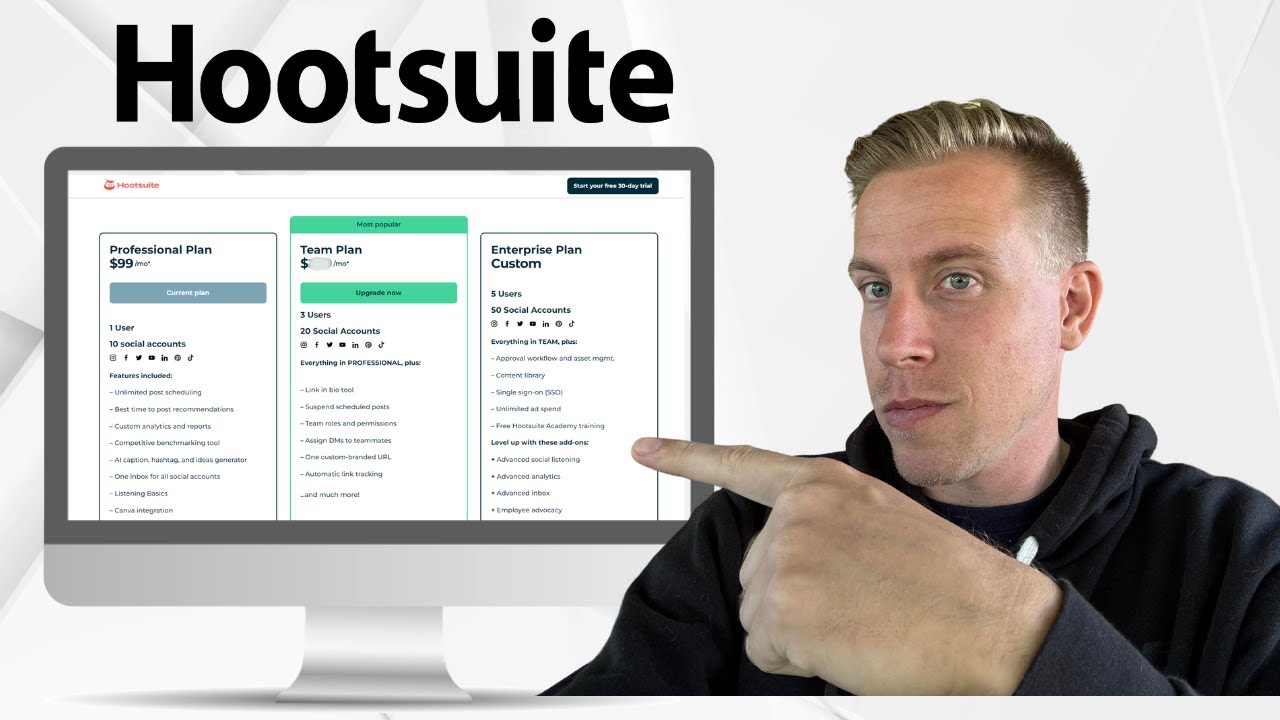Hootsuite Pricing - Plans Comparison Cost & Discount - YouTube