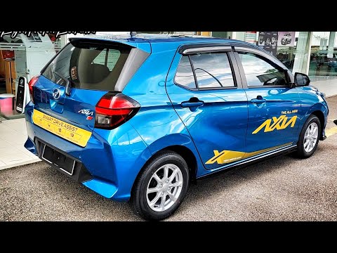 PERODUA AXIA ADVANCED 2023 BIRU BLUE - YouTube
