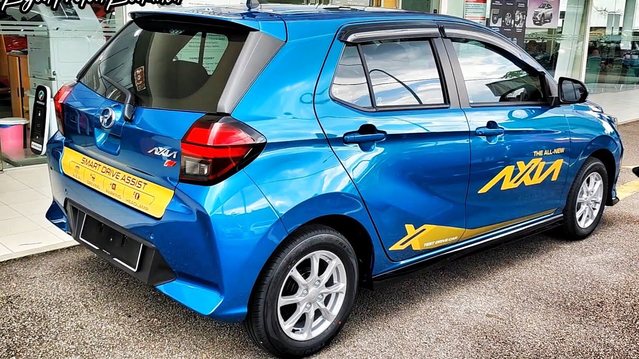 PERODUA AXIA ADVANCED 2023 BIRU BLUE - YouTube