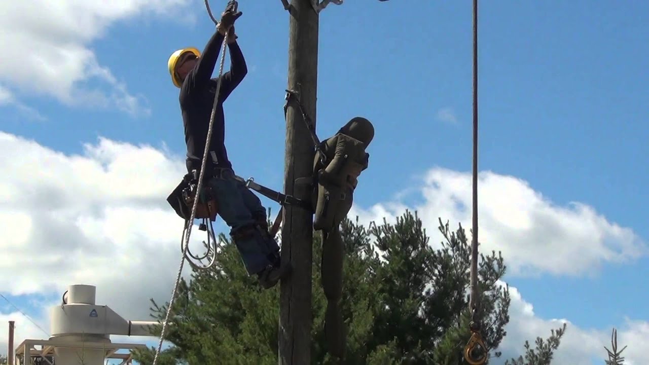 Pole Top Rescue Training Video - YouTube