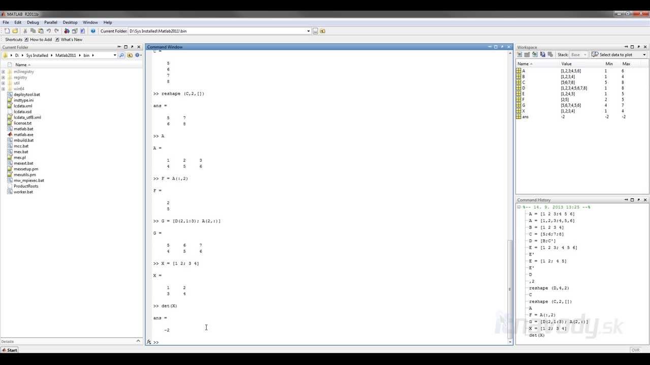 Matlab 03 Matice Youtube