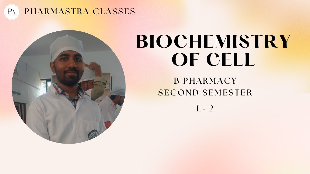 Biochemistry of cell | Biochemistry B pharma| second sem | Chapter- 2 ...