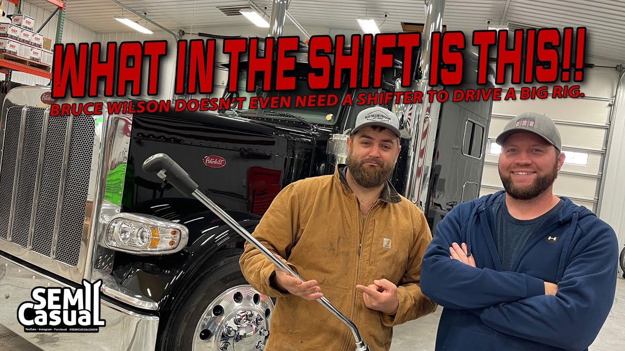 Bruce Wilson test drives a few Peterbilt trucks - YouTube