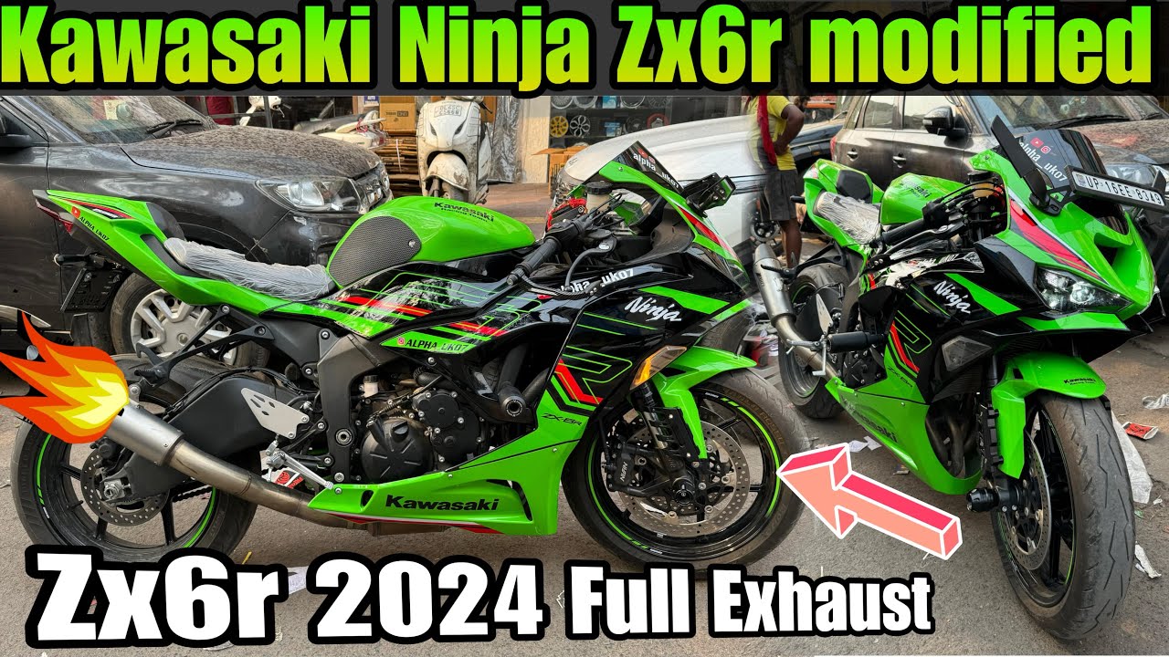 zx6r modified India | zx6r exhaust sound | Kawasaki ninja Zx6r ...