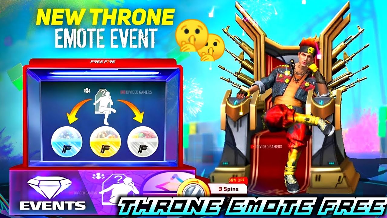 New Throne Emote Event Free Fire |How To Complete 6th Anniversary Event ...
