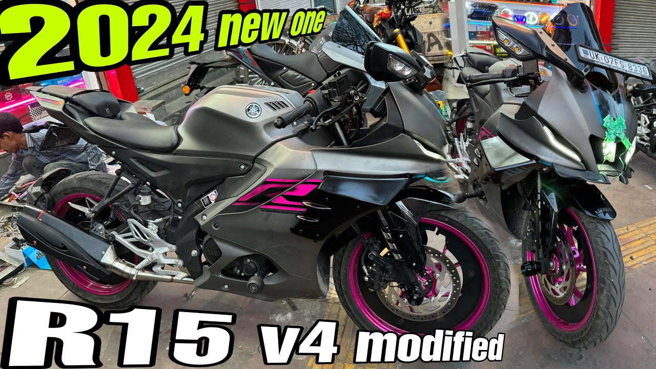 R15 v4 2024 Modifications | R15 R9 Full Exhaust System | Skd bike world ...
