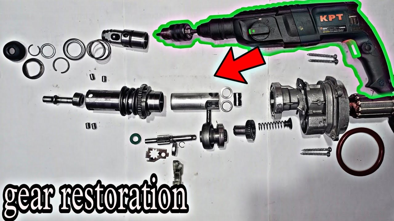 rotary hammer/GEAR restoration/Sj adventure - YouTube