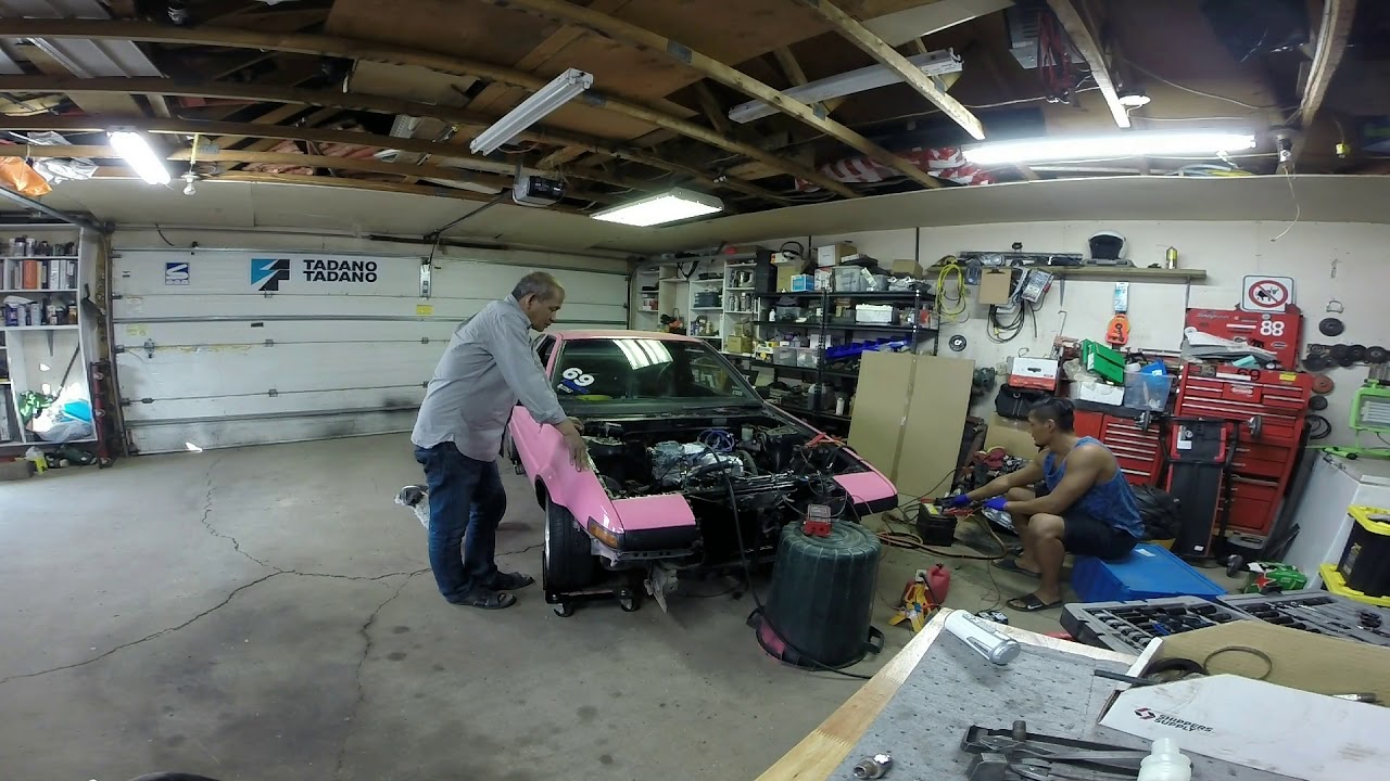 AE86 with 3TC engine first start...SUCCESS!!! (2014) - YouTube