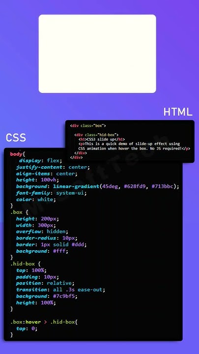Slide Up Animation Cssanimation Learnhtml5andcss3 Webdesign Webdevelopment Programming 
