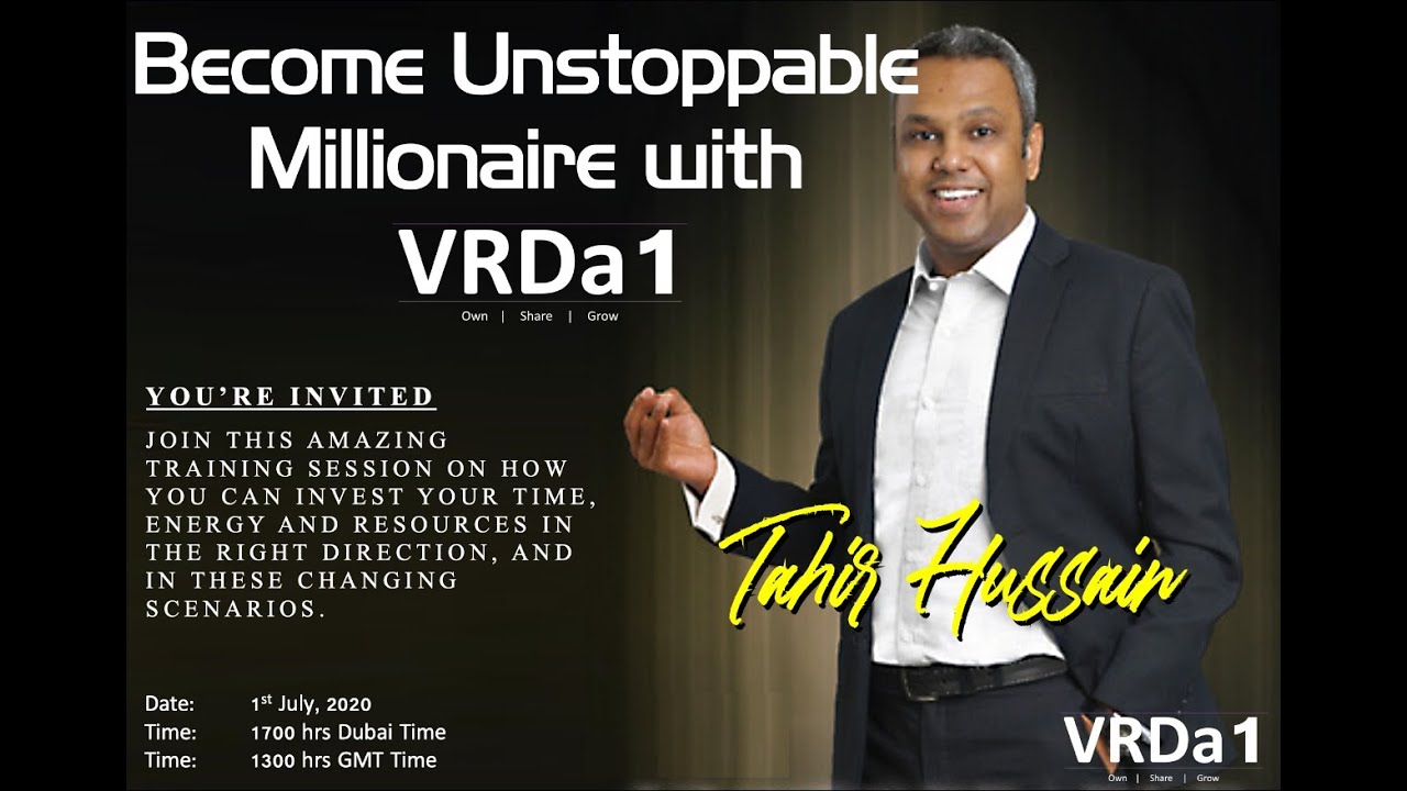 Become Unstoppable Millionaire with VRDa1 - YouTube