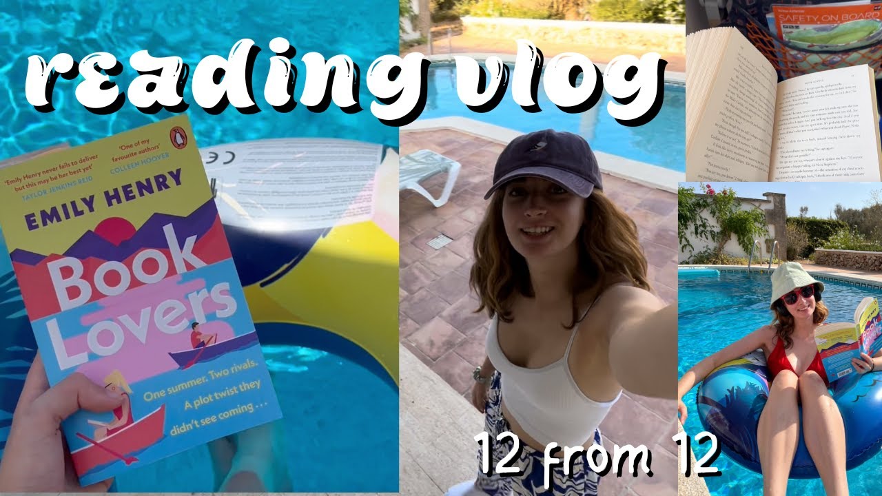 book lovers on vacation - reading vlog - 12 from 12 ep 4 - YouTube