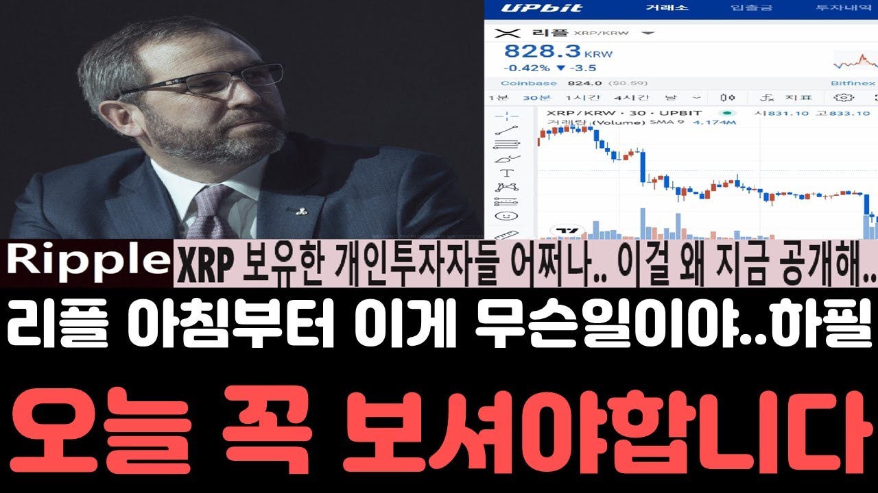 리플전망 리플 Xrp 분위기 좋은상황에 갑자기 이걸 지금공개해 이게 무슨일이야 오늘 영상은 꼭 보셔야합니다 리플전망