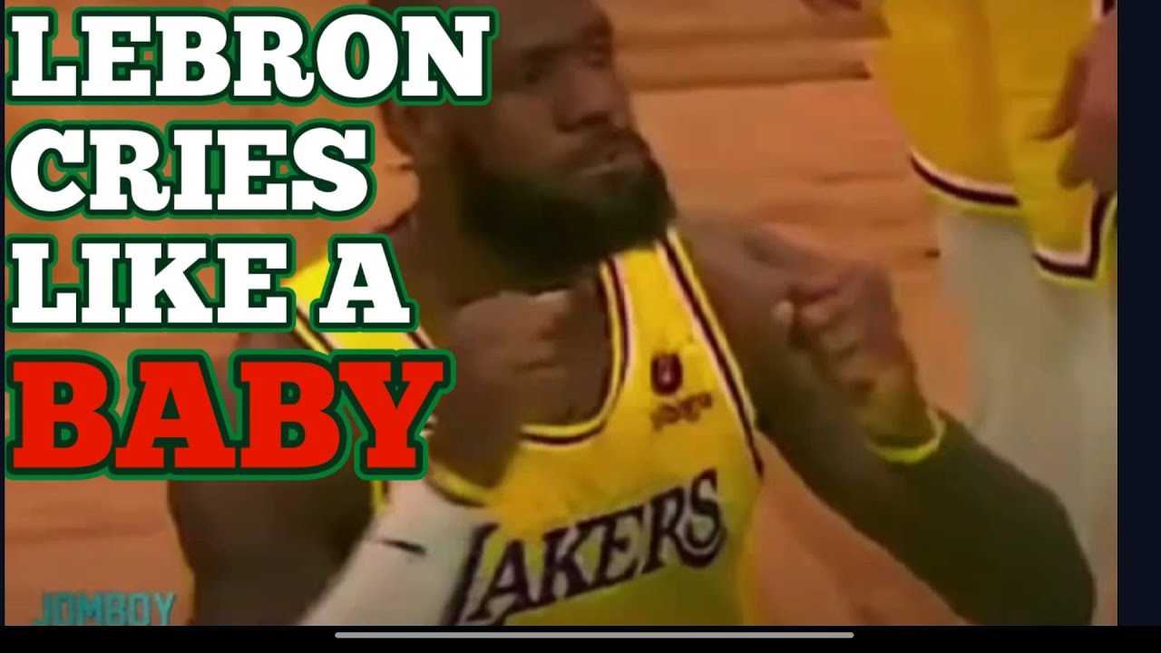 LEBRON JAMES Cries Like A Baby After Getting Fouled - YouTube