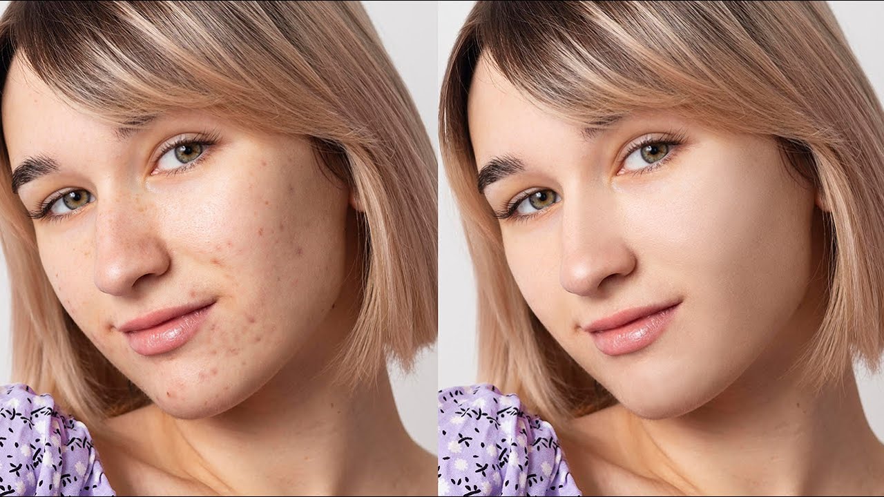 Retouching photos using frequency separation is easy! - YouTube