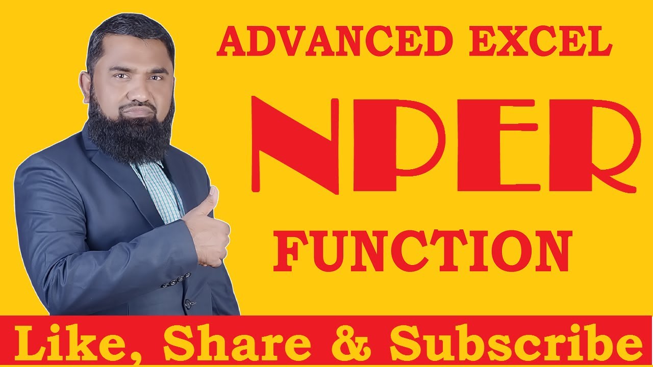 Excel Nper Function - YouTube