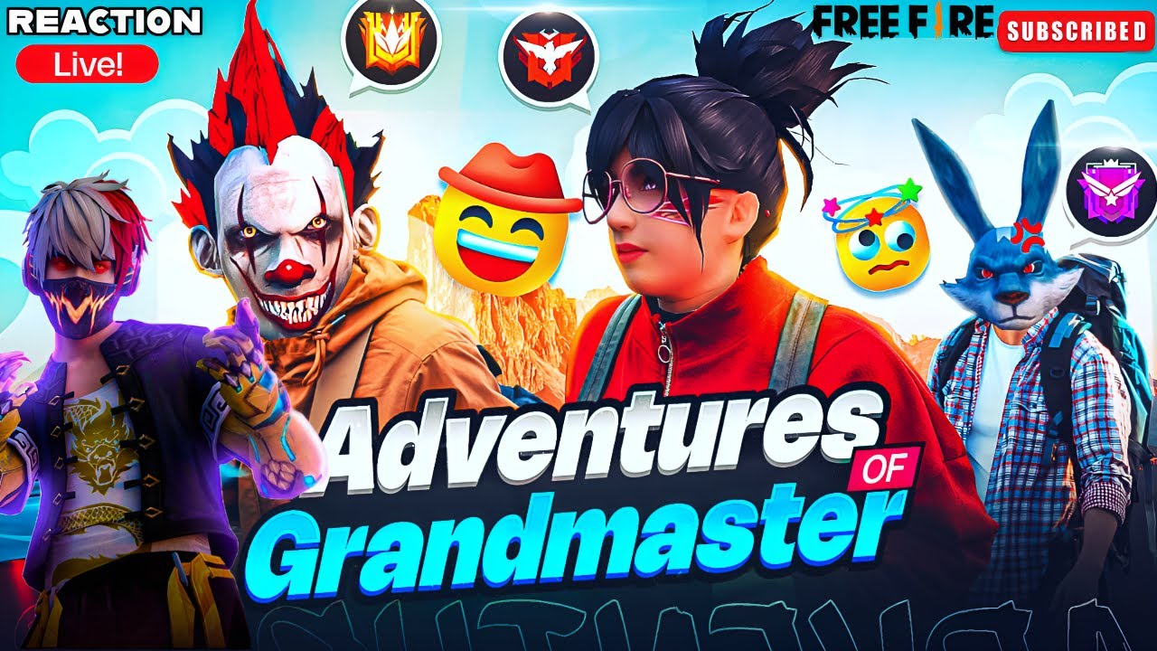 New Grandmaster Top 1 Push V Badge Lobby FF LIVE Free Fire LIVE! Gaming ...