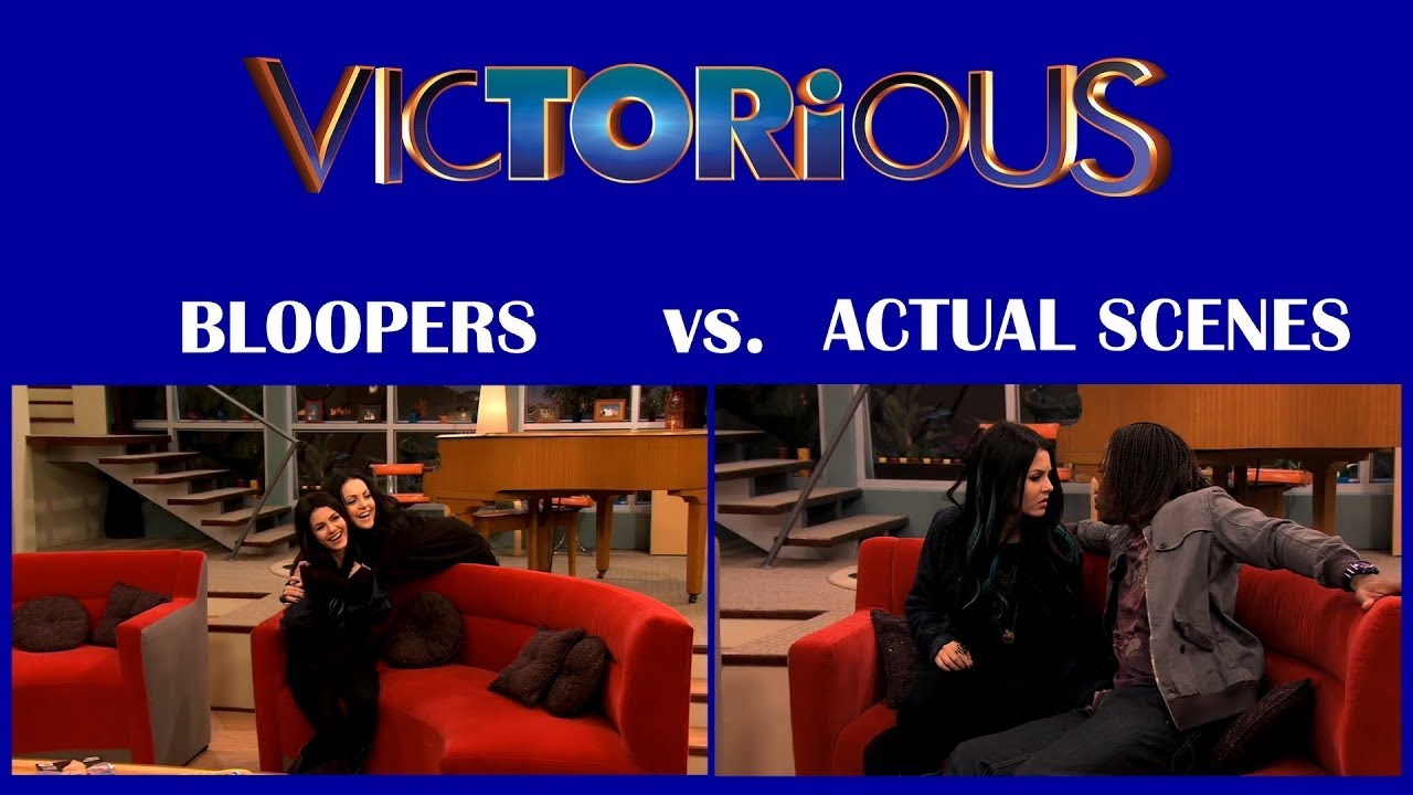 Victorious Bloopers vs. Actual Scenes 🎬 - YouTube