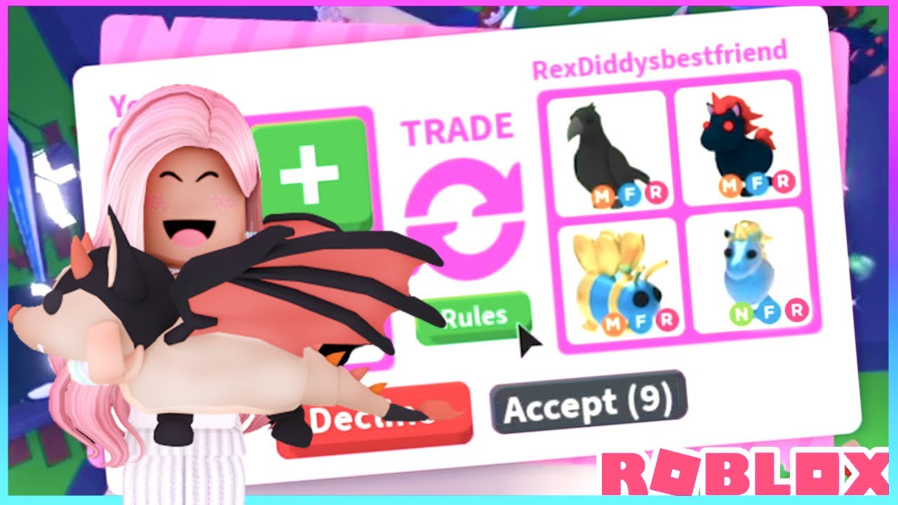 What People Trade for MEGA NEON BAT DRAGON! +GIVEAWAY (Roblox Adopt Me ...