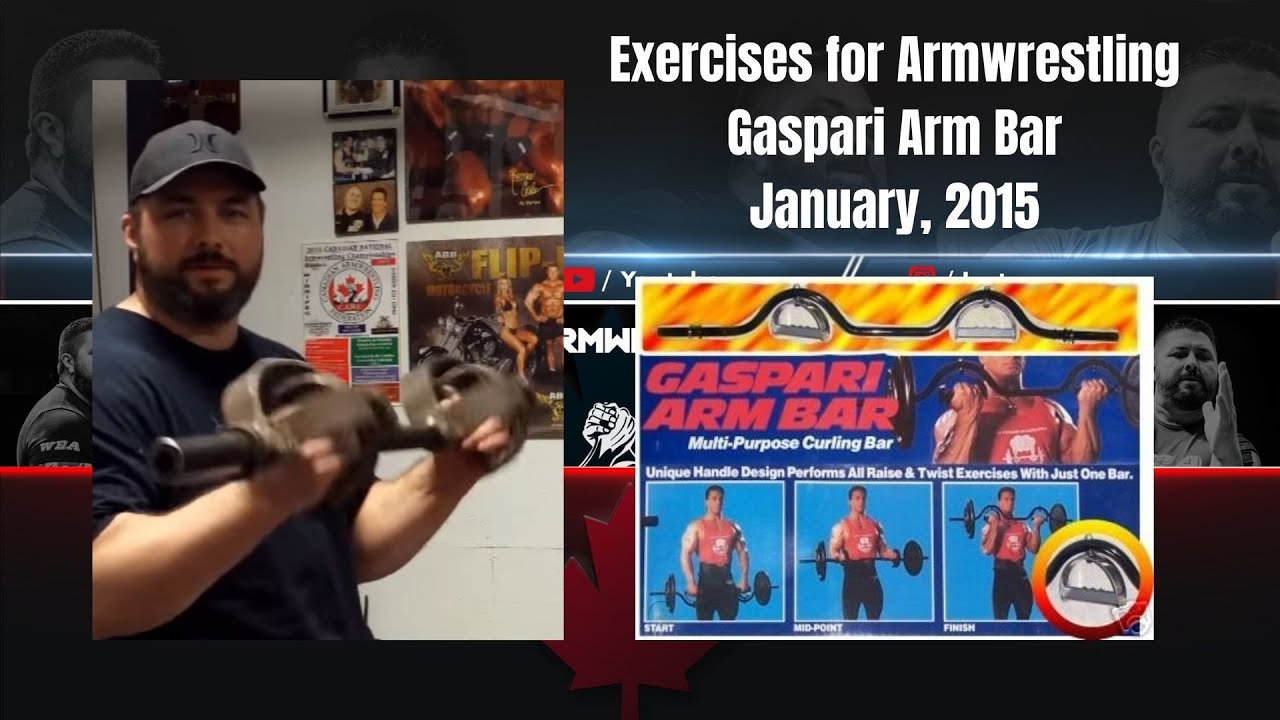 Gaspari Arm Bar - Armwrestling Exercises - YouTube