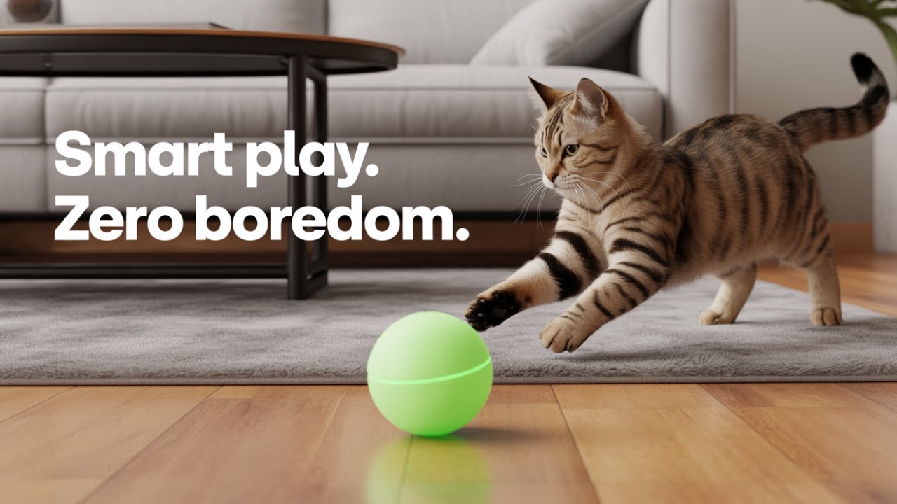 Smart Cat Rolling Ball | Motion-Sensing Interactive Toy - YouTube
