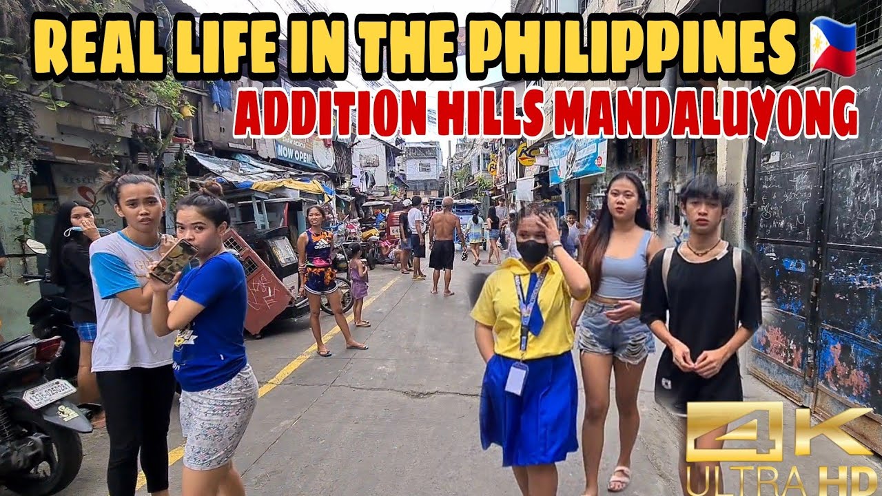 Unbelievable Alley in Addition Hills Mandaluyong | Walk at Narrow Alley ...