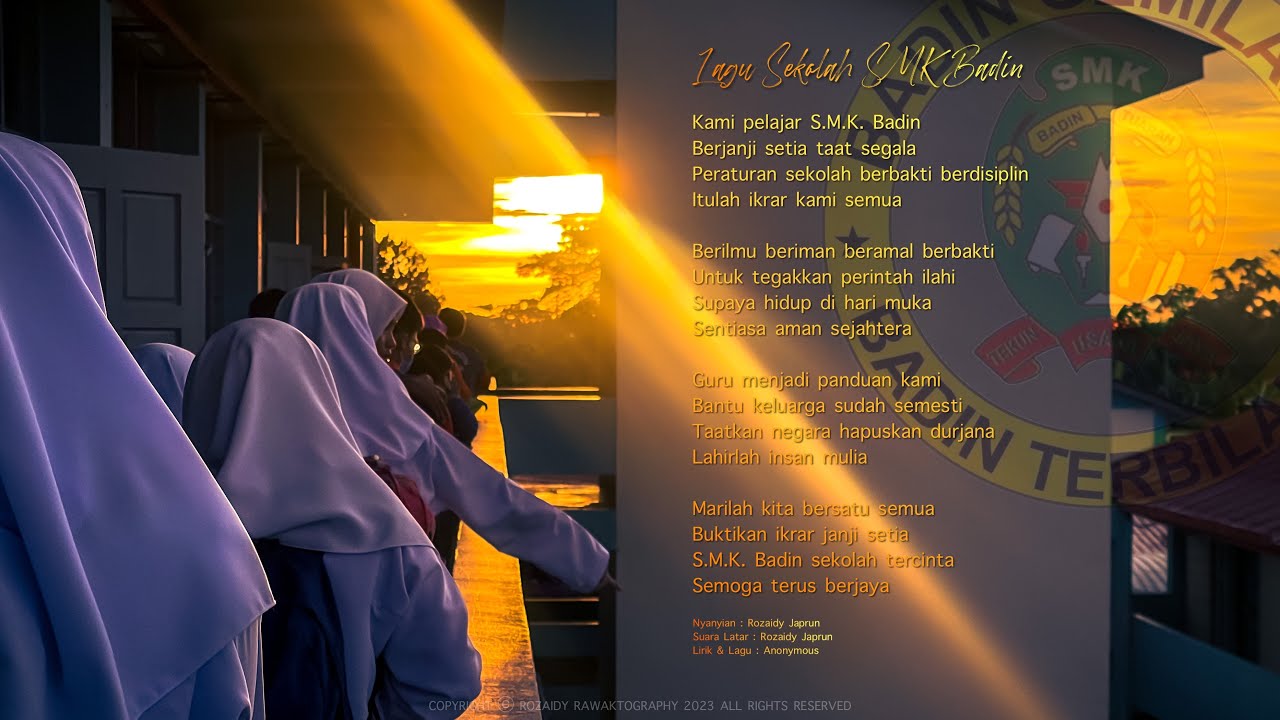 LAGU SEKOLAH SMK BADIN, TUARAN @rozaidyrawaktography8984 - YouTube