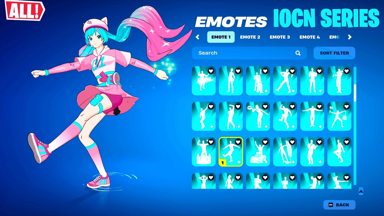 ALL ICON SERIES DANCES & [NEW] EMOTES IN FORTNITE [All Viral Dances ...