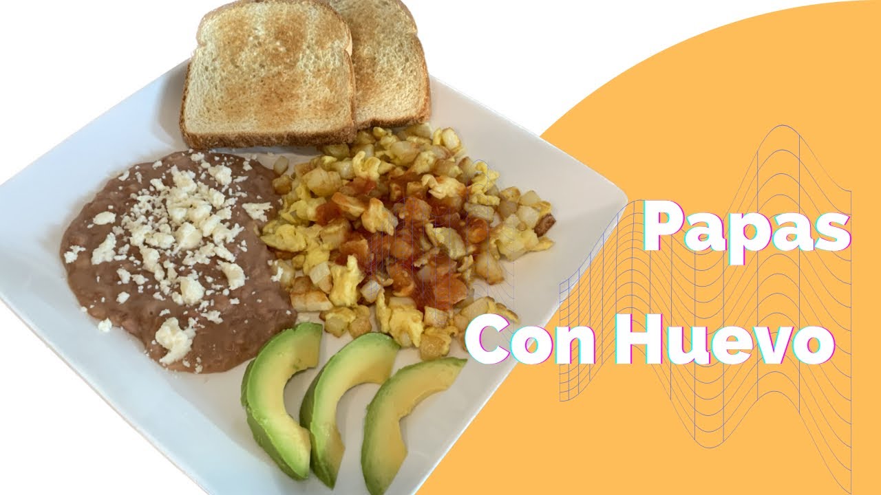 Papas con huevo, Receta mexicana/ receta fácil /eggs with potatoes easy ...