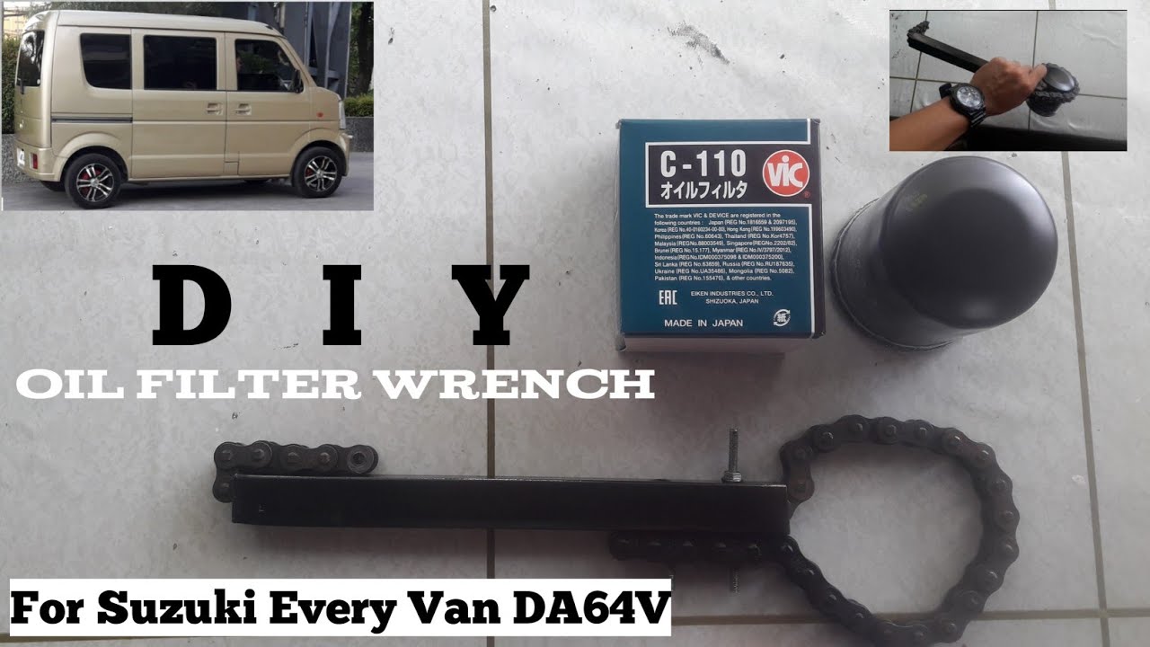 DIY Oil Filter Wrench for our Suzuki Every Van, DA64V, Sa wakas! # ...