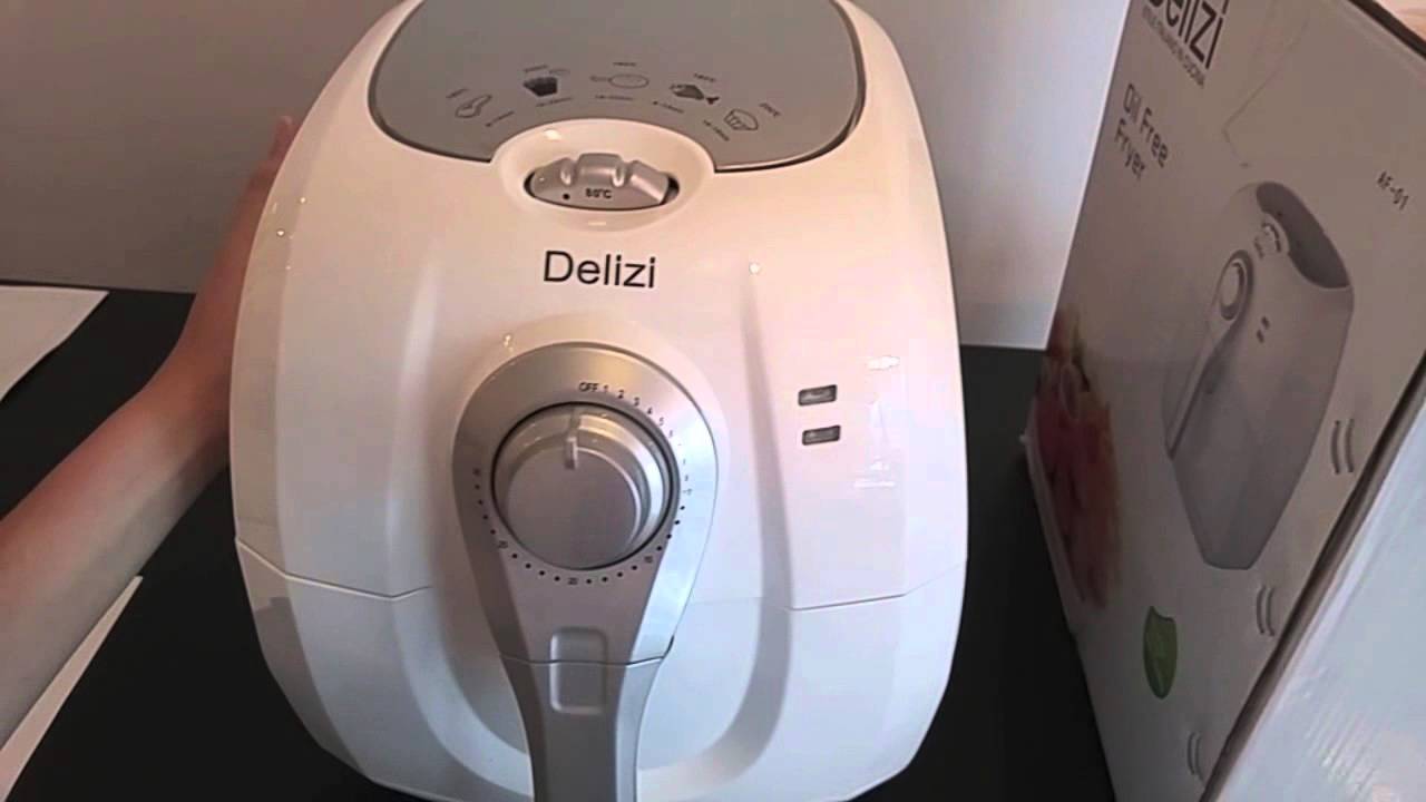 Review หม้อทอดไร้น้ำมัน 3.2 ลิตร Delizi รุ่น AF01 - YouTube