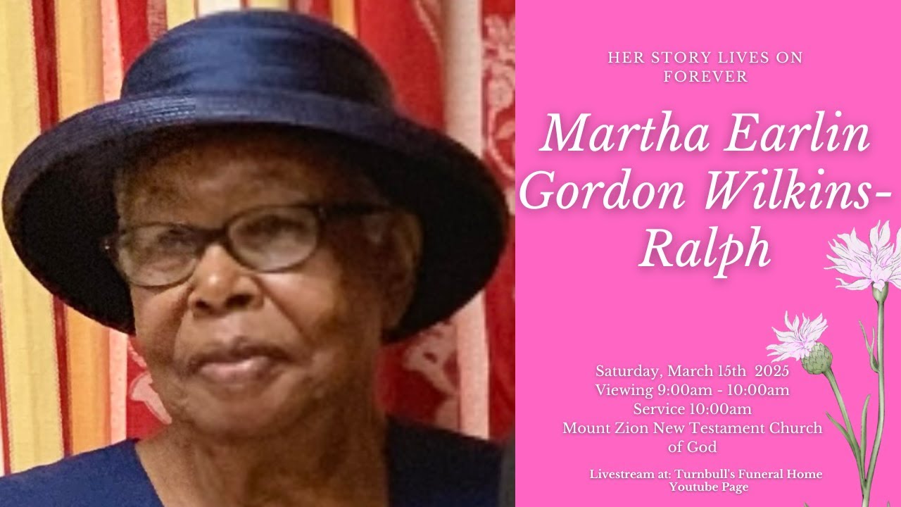 Celebrating The Life Of: Martha Earlin Gordon Wilkins- Ralph - YouTube