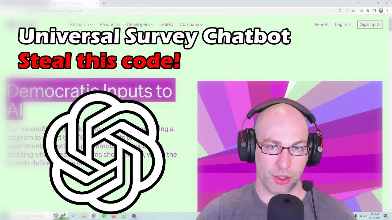 OpenAI's "Democratic Inputs to AI" - My universal survey chatbot is ...