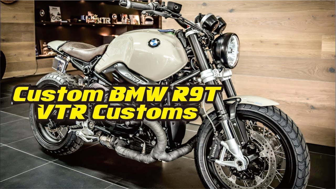 Custom in creamy look BMW R9T built by VTR Customs - YouTube