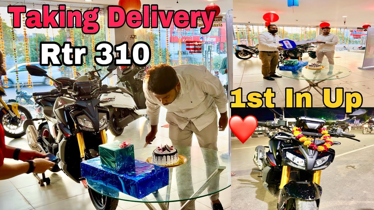 Taking Delivery Of Tvs Apache Rtr 310 New Model || 1st In UP | Ride ...