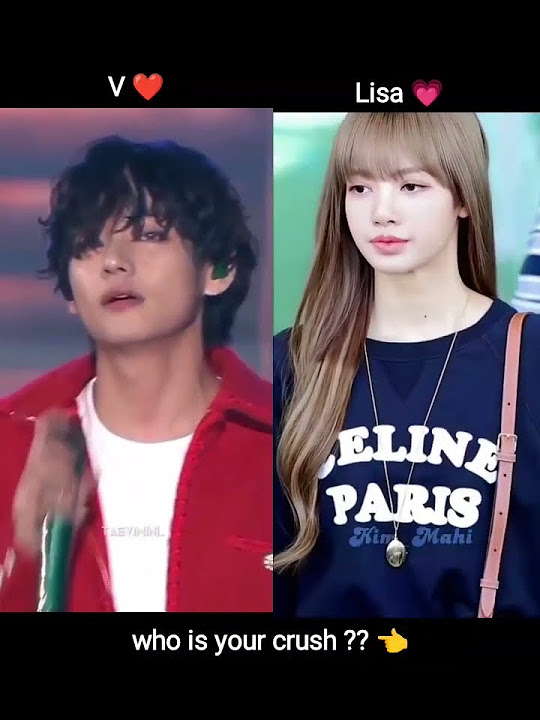 V vs Lisa who is your crush 🤔#viral #bts #blackpink #taehyung #lisa # ...