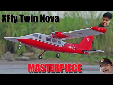 XFly Twin Nova double motor 1400mm Wingspan PNP 3S power RC plane ...
