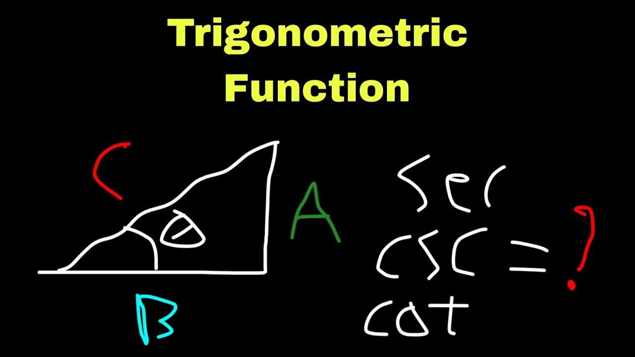 Linear Algebra: Trigonometric Function | sec, csc, cot | - YouTube