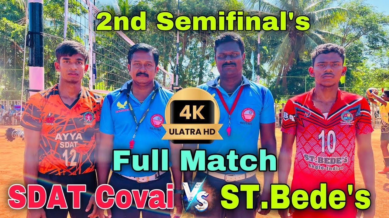 2nd Semifinals | ST.Bede's Vs SDAT Coimbatore | Full Match 4K HD ...