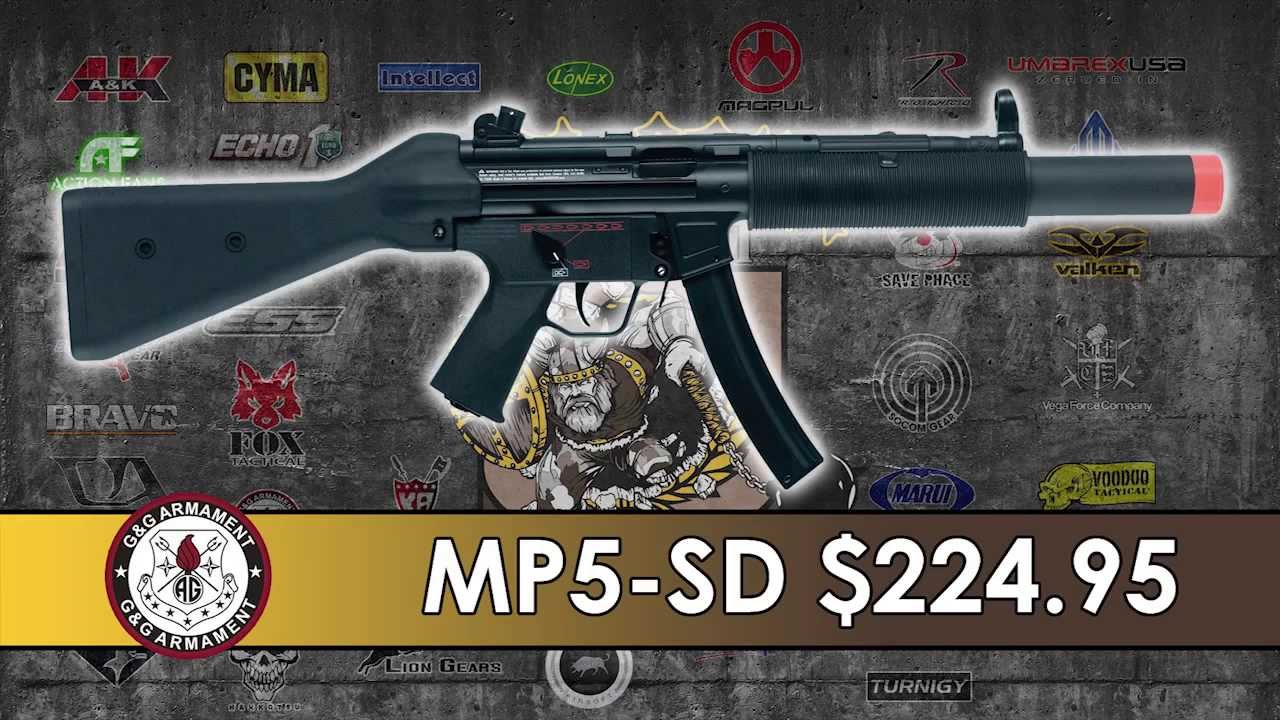 Product Overview - G&G MP5 SD, VFC MP5A4 - YouTube