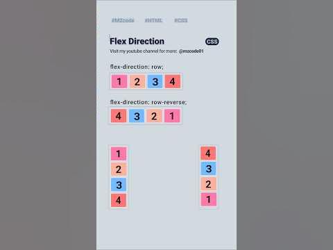 CSS Tips and Tricks🔥: Flex Directions #css #coding #shorts #webdesign #cssshorts #html #viral # ...