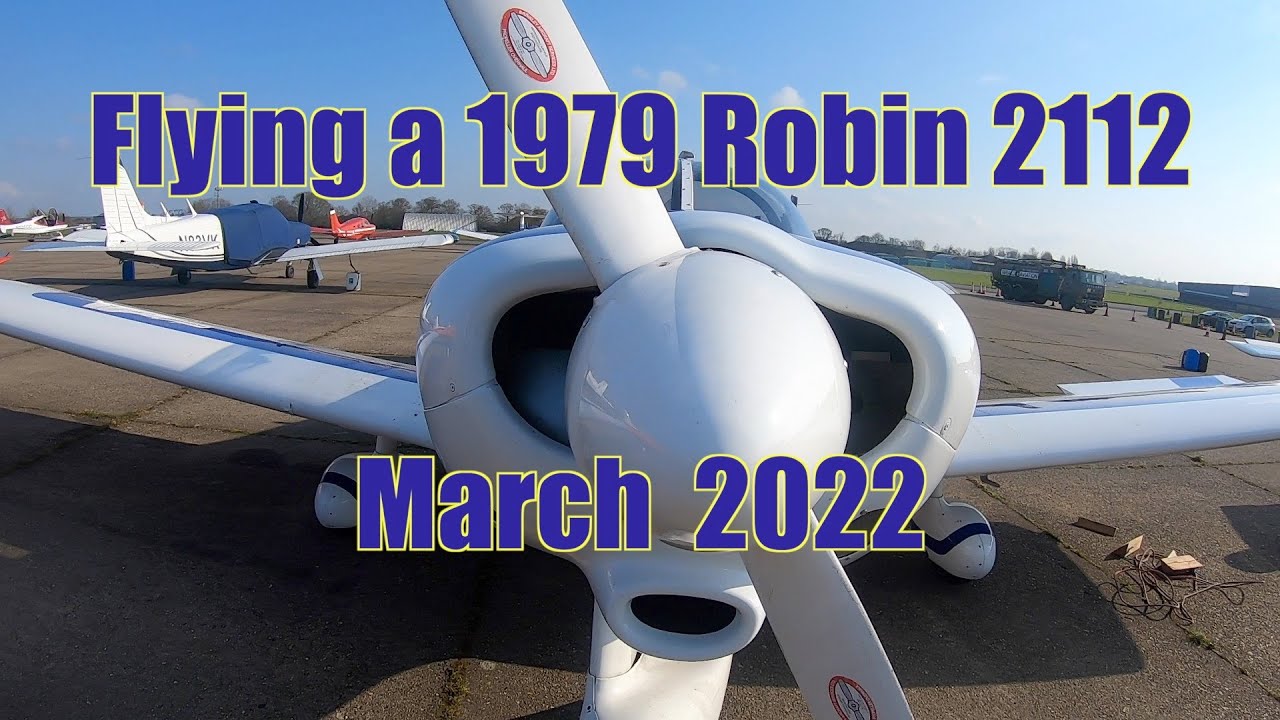 Flying a 1979 Robin 2112 out of North Weald in Essex - YouTube