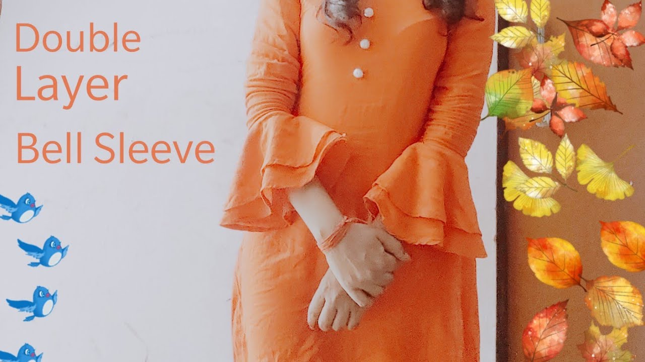 Beautiful Layer Sleeve Cutting and Stitching || Double Layer Bell ...