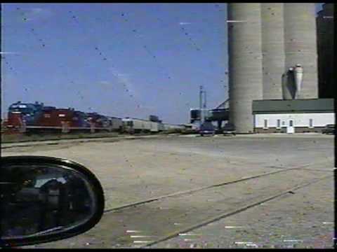 Grain Elevator Colby Kansas HATX Kansas & Oklahoma Railroad grain train ...