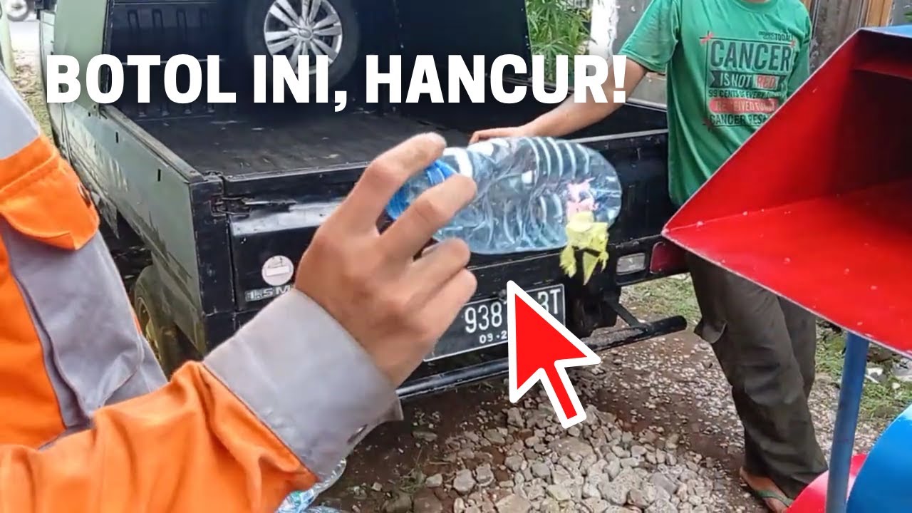 ORDER WA : 089620424431 BUKAN MAEN! UJI COBA MESIN CACAH BOTOL PLASTIK ...