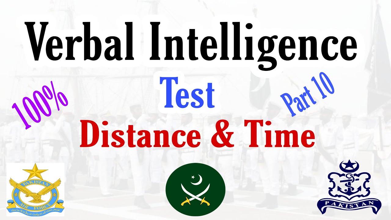 Pass Verbal Intelligence Test PAF/Pak Army/Pak Navy | Verbal ...