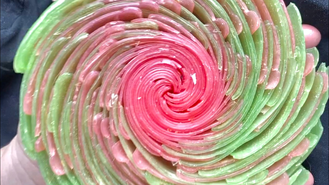 Soap roses spiral crushing compilation | satisfying soap asmr | credit ...